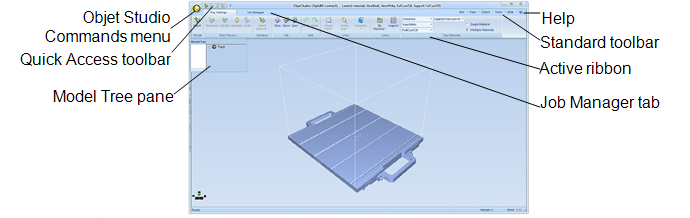 Objet Studio Interface