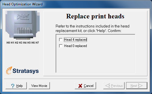 Completing the Head Replacement Procedure